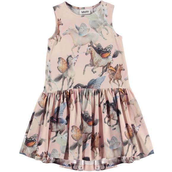 Molo | Dresses | New Molo Girls Candece Dress In Fairy Horses | Poshmark